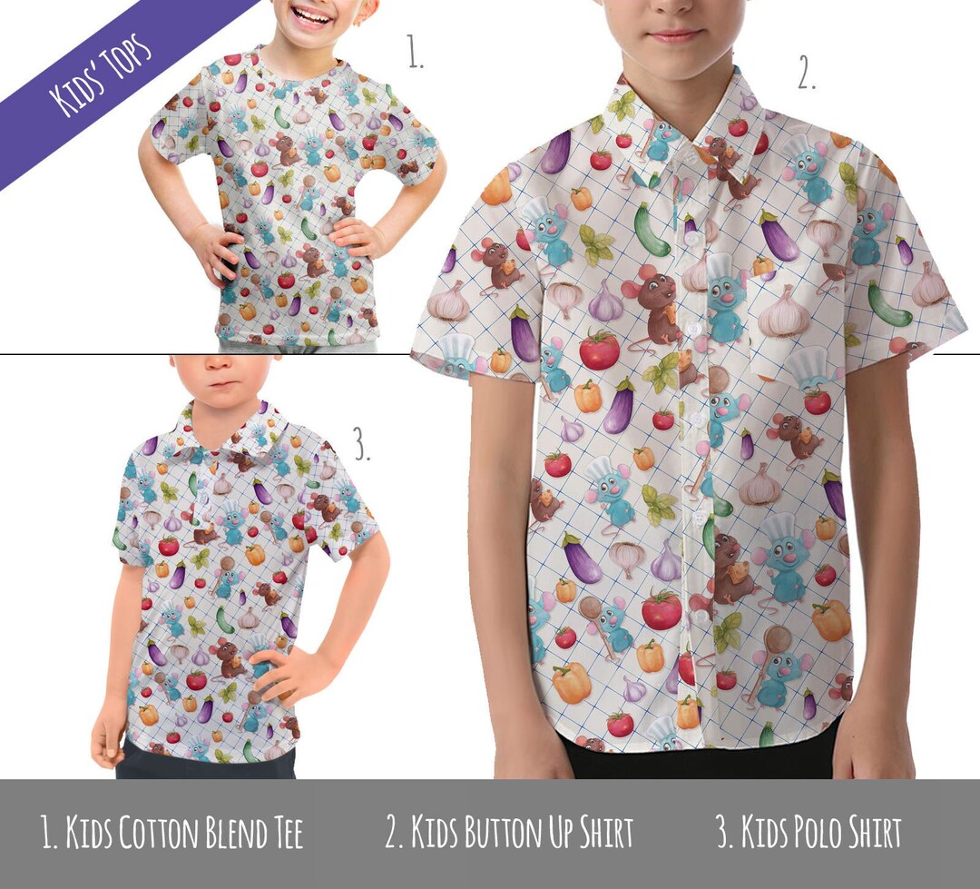 Ratatouille Veggies - Theme Park Inspired Kids' Tops - Children's ...