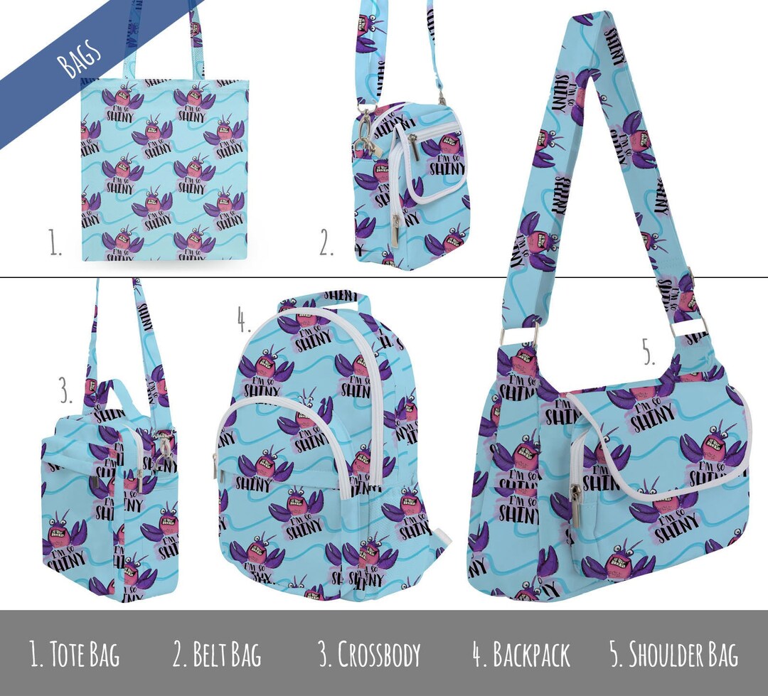 Moana's Tamatoa Theme Park Inspired Bags Tote, Belt Bag, Crossbody ...