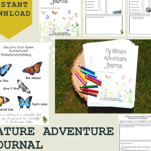 NATURE JOURNAL Printable Instant PDF Download Nature Study - Etsy