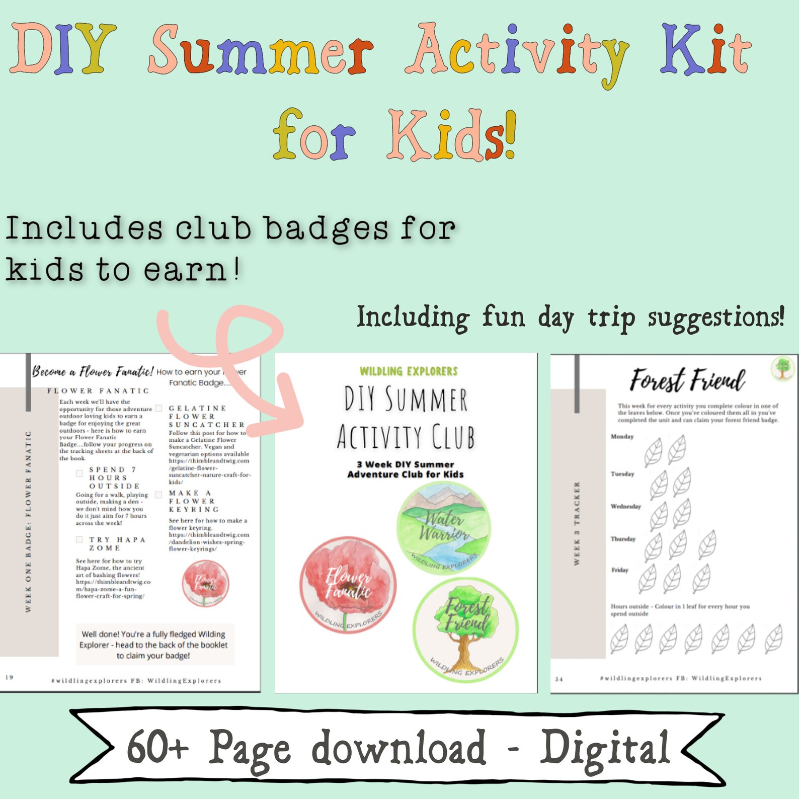 Summer Holiday Activity Pack for Kids. Kids Printable Summer Activity ...