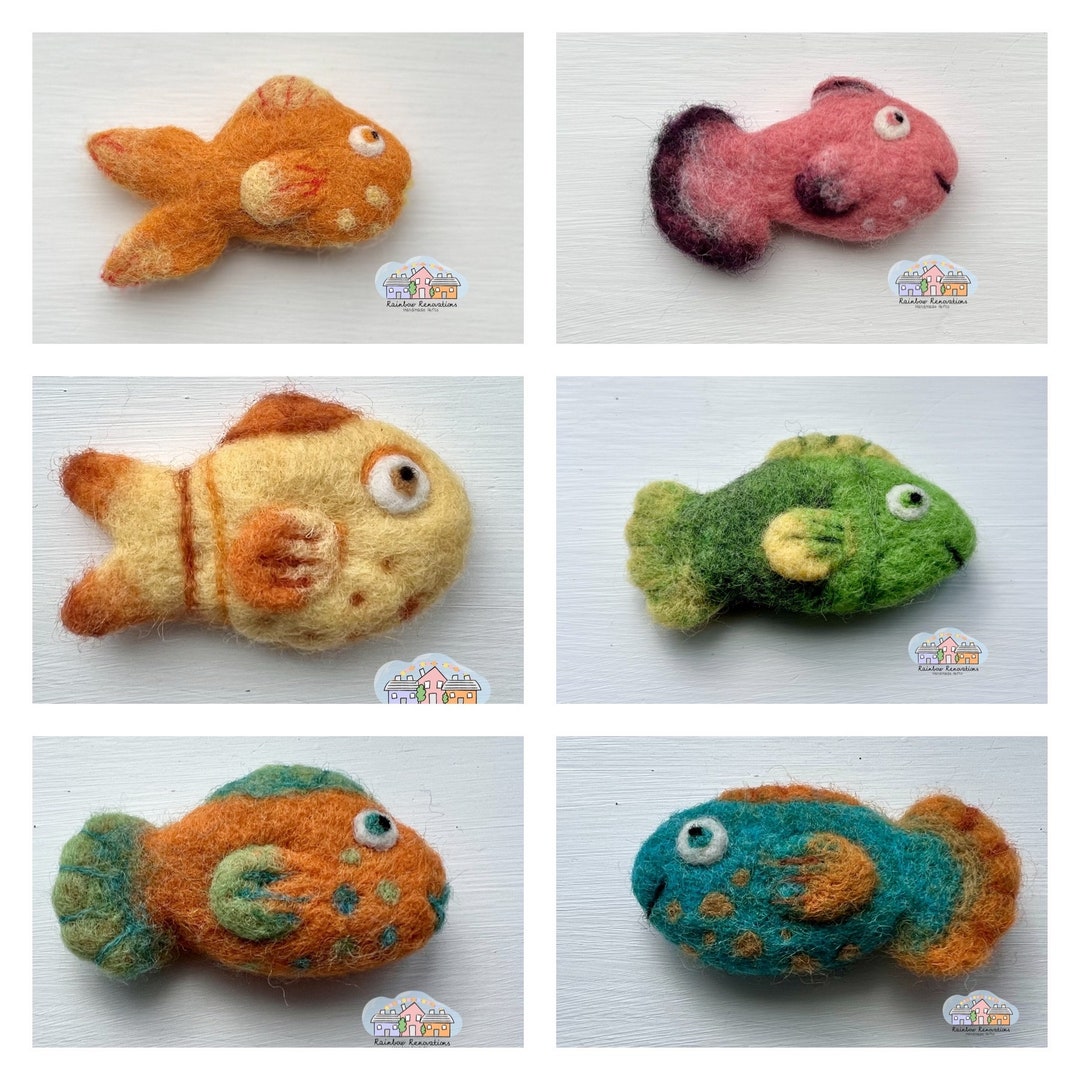 Felted Fish, Fish Magnet, Fish Keyring, Fish Brooch, Fish Gifts ...