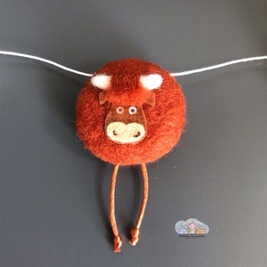 HIGHLAND COW Garlandfelted Cow Garlands Felted Garlands - Etsy UK