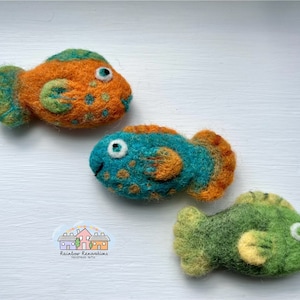 Felted Fish, Fish Magnet, Fish Keyring, Fish Brooch, Fish Gifts ...