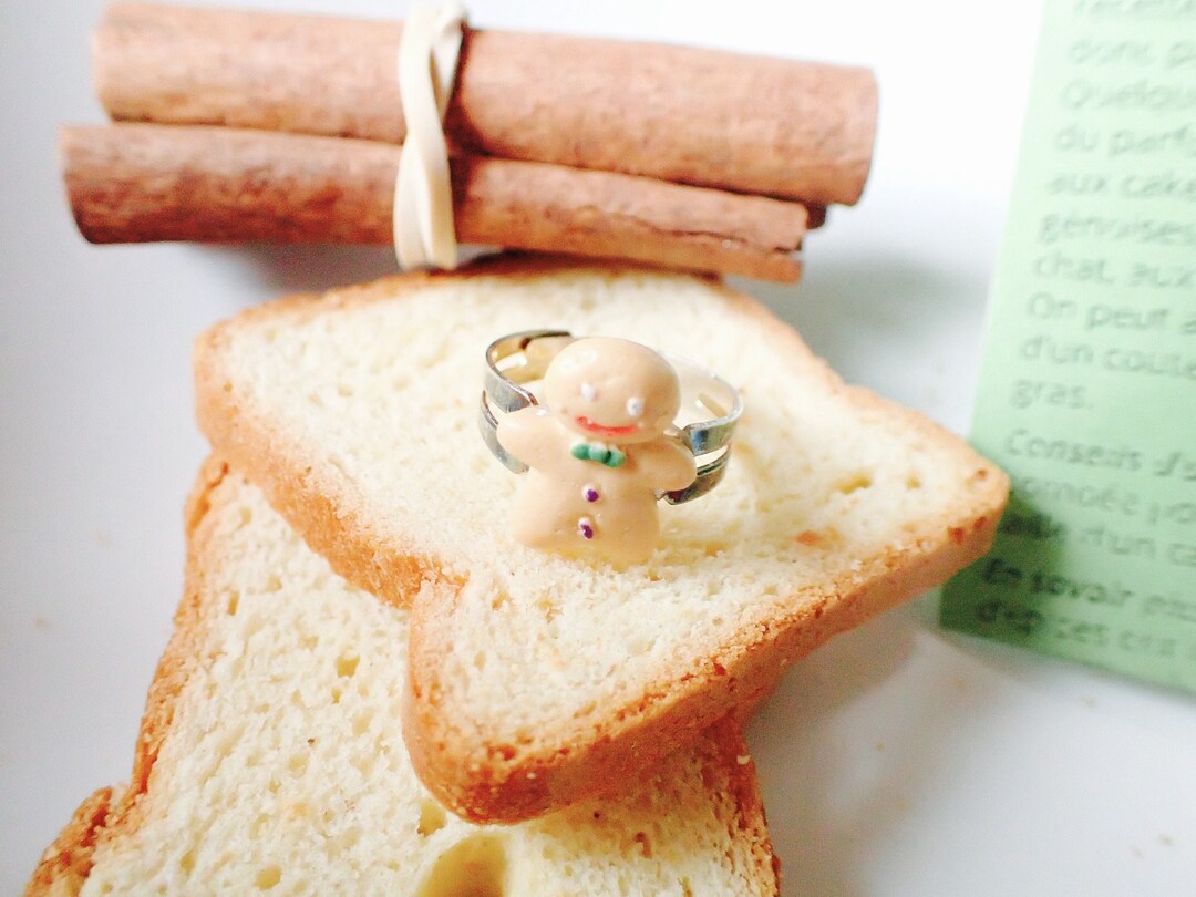 Gingy Gingerbread Man or Mr. Snowman Fimo Greedy Ring - Etsy