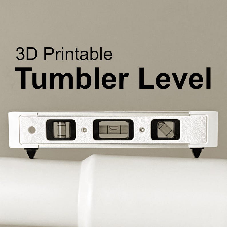Tumbler Level Jig - 3D Printable STL File for Torpedo Level - Laser ...