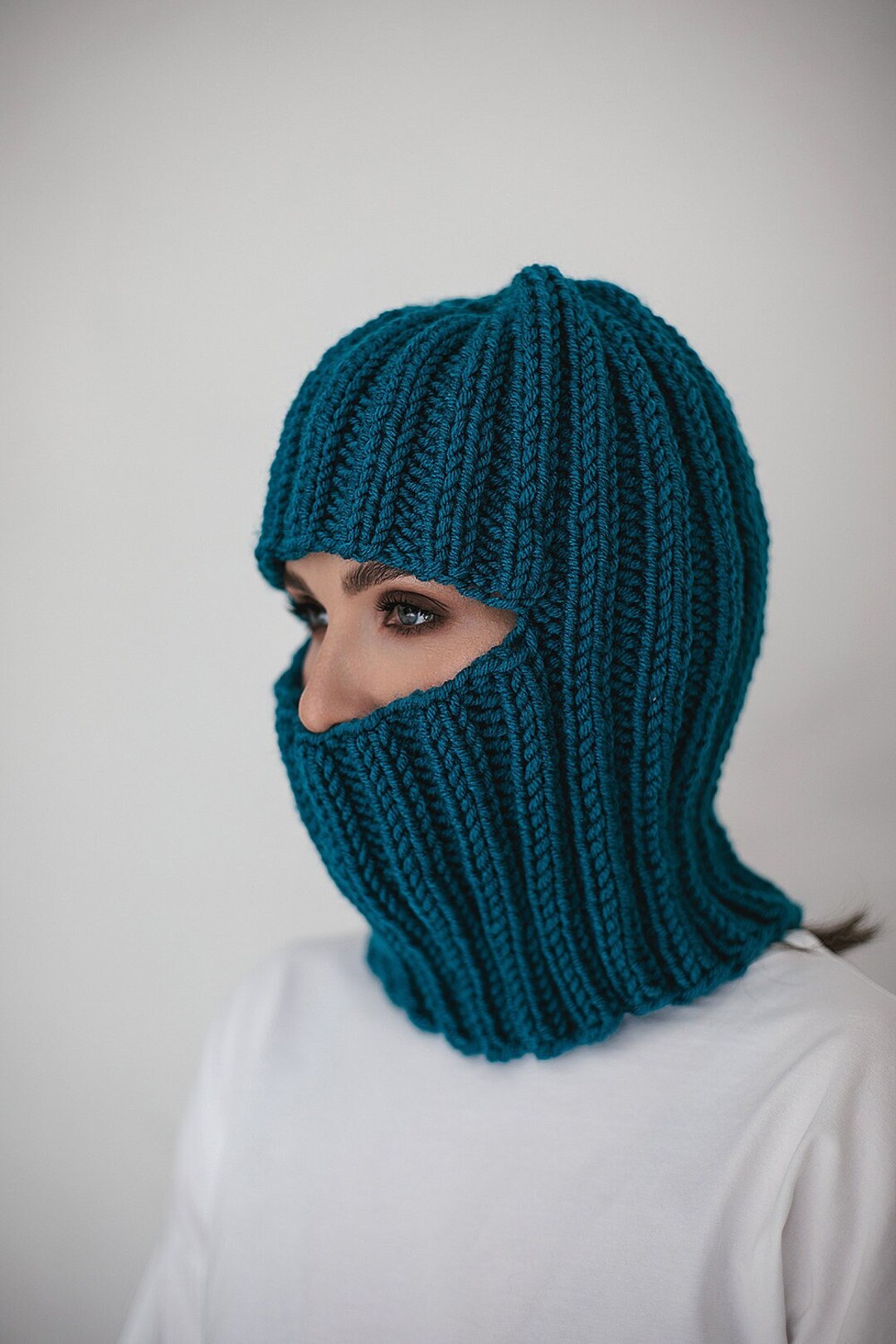 Women Winter Hood, Hooded Balaclava, Balaclava, Ski Mask, Knitted ...