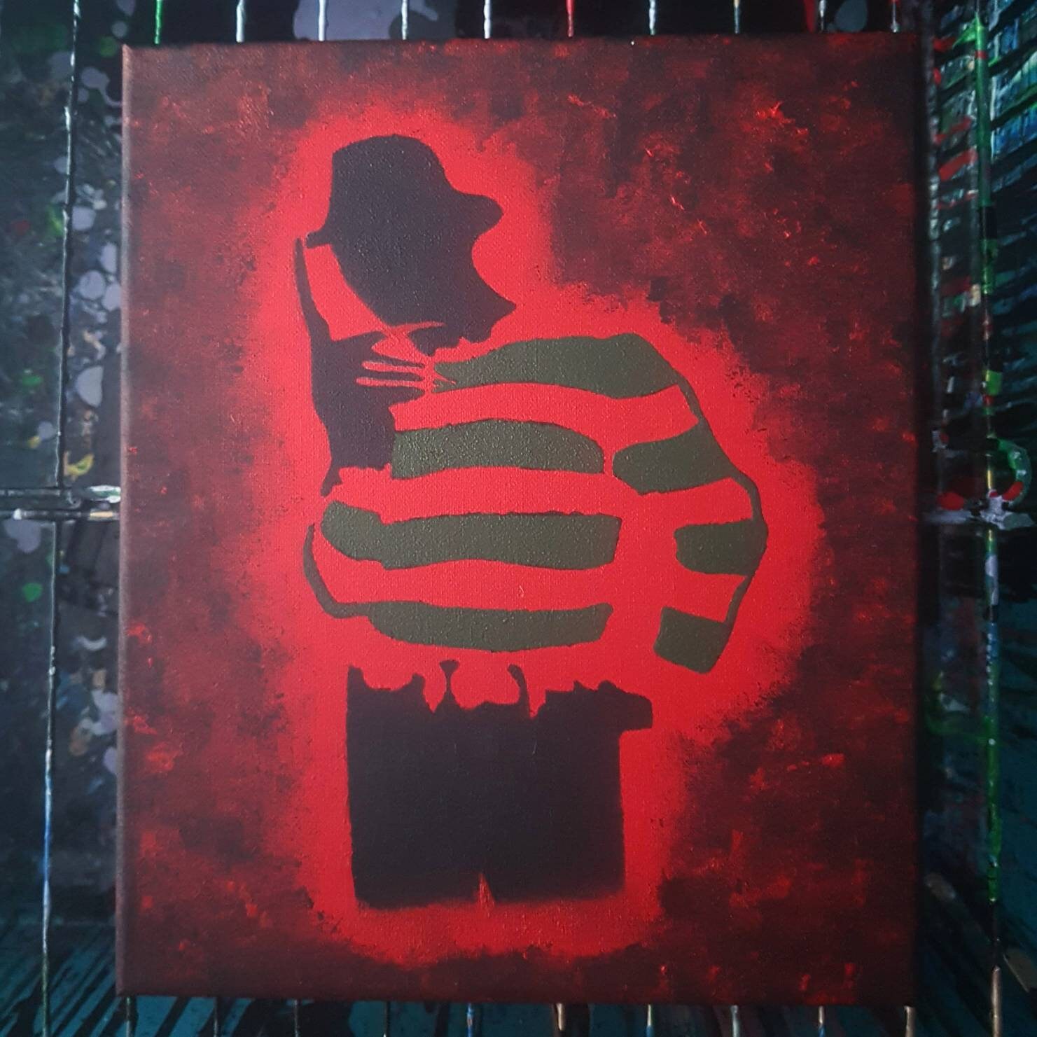 The Nightmare Original Painting on Canvas Horror Movie - Etsy