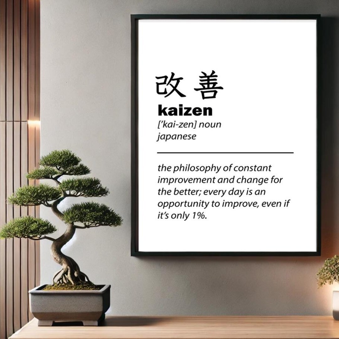 Kaizen Japanese Philosophy Saying Digital Download Wall Art - Etsy