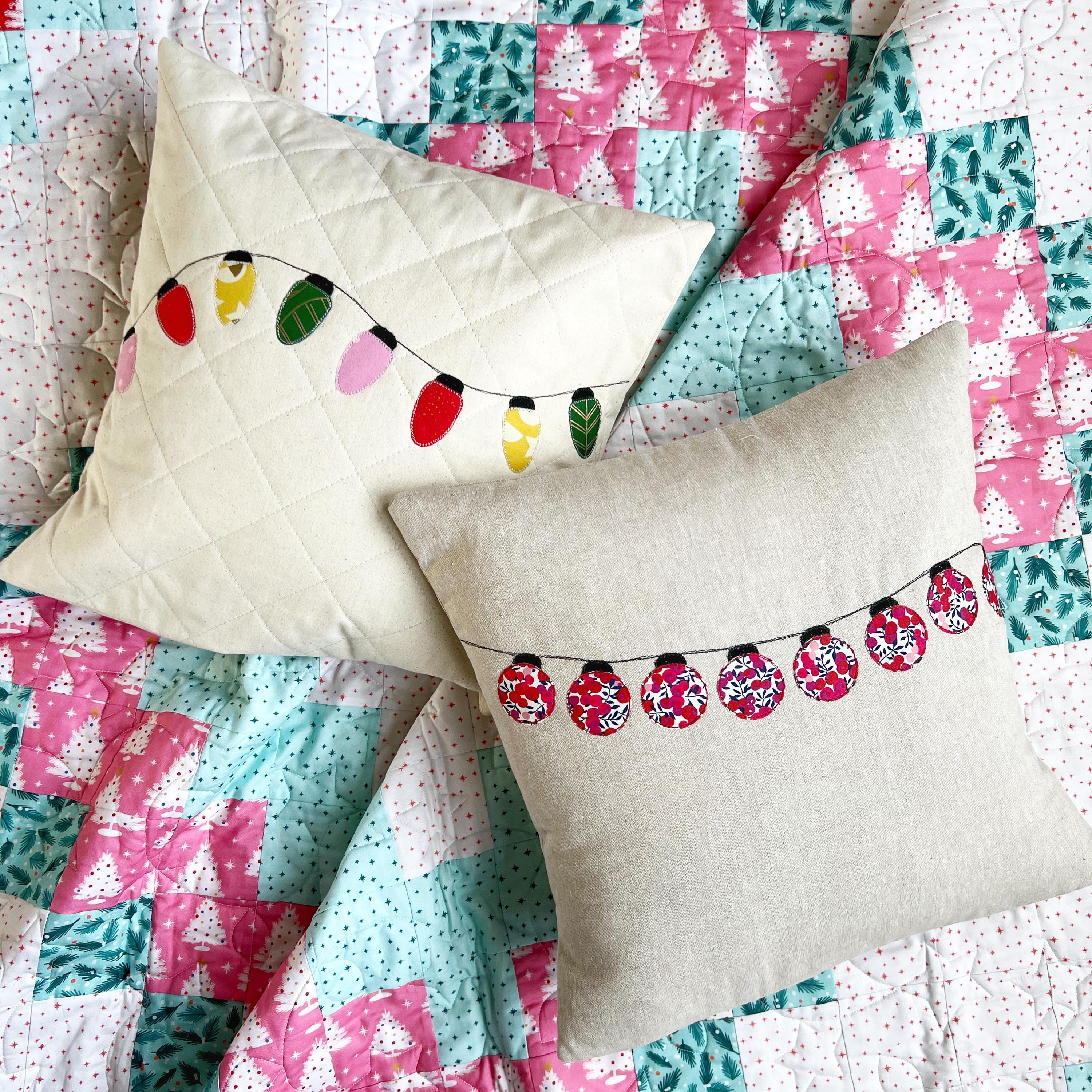 Winter Glow Applique PDF Pattern. A Fairy Light Raw Edge Applique ...