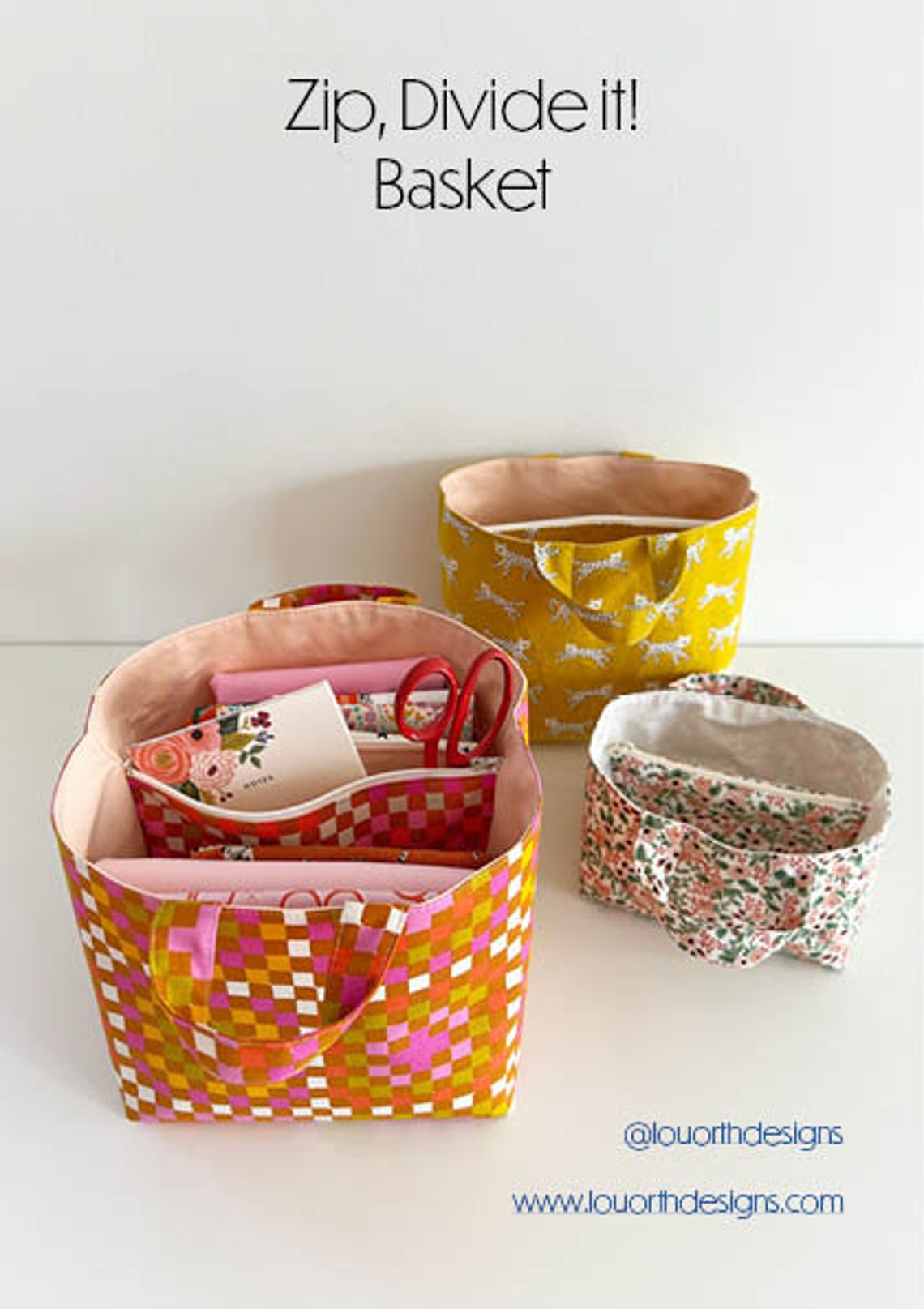 Zip, Divide It! Basket Pattern - PDF - Etsy