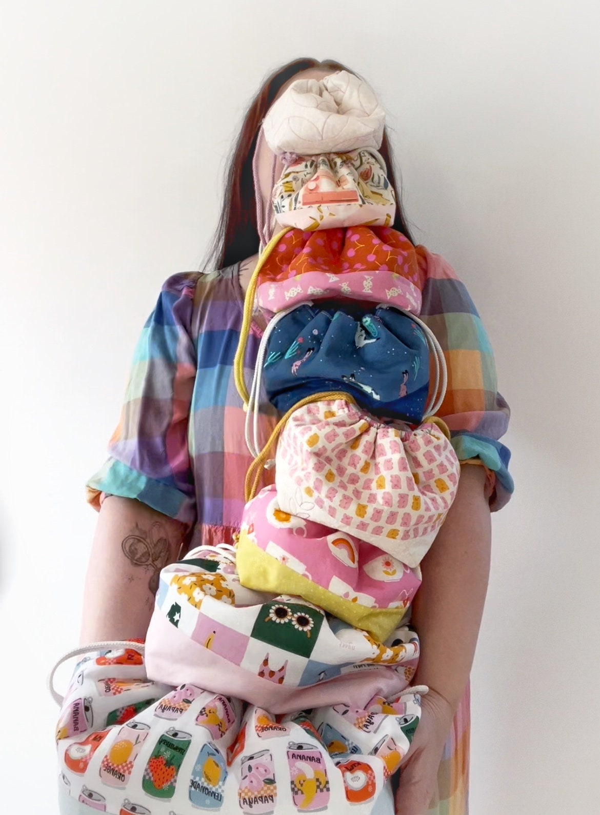 Divided Drawstring Pouch - PDF Sewing Pattern - Etsy