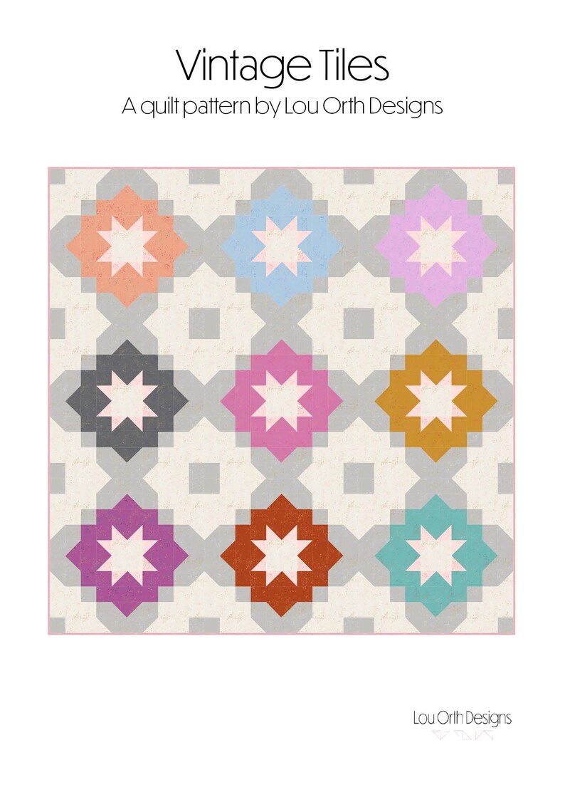 Vintage Tiles - PDF Quilt Pattern - Etsy