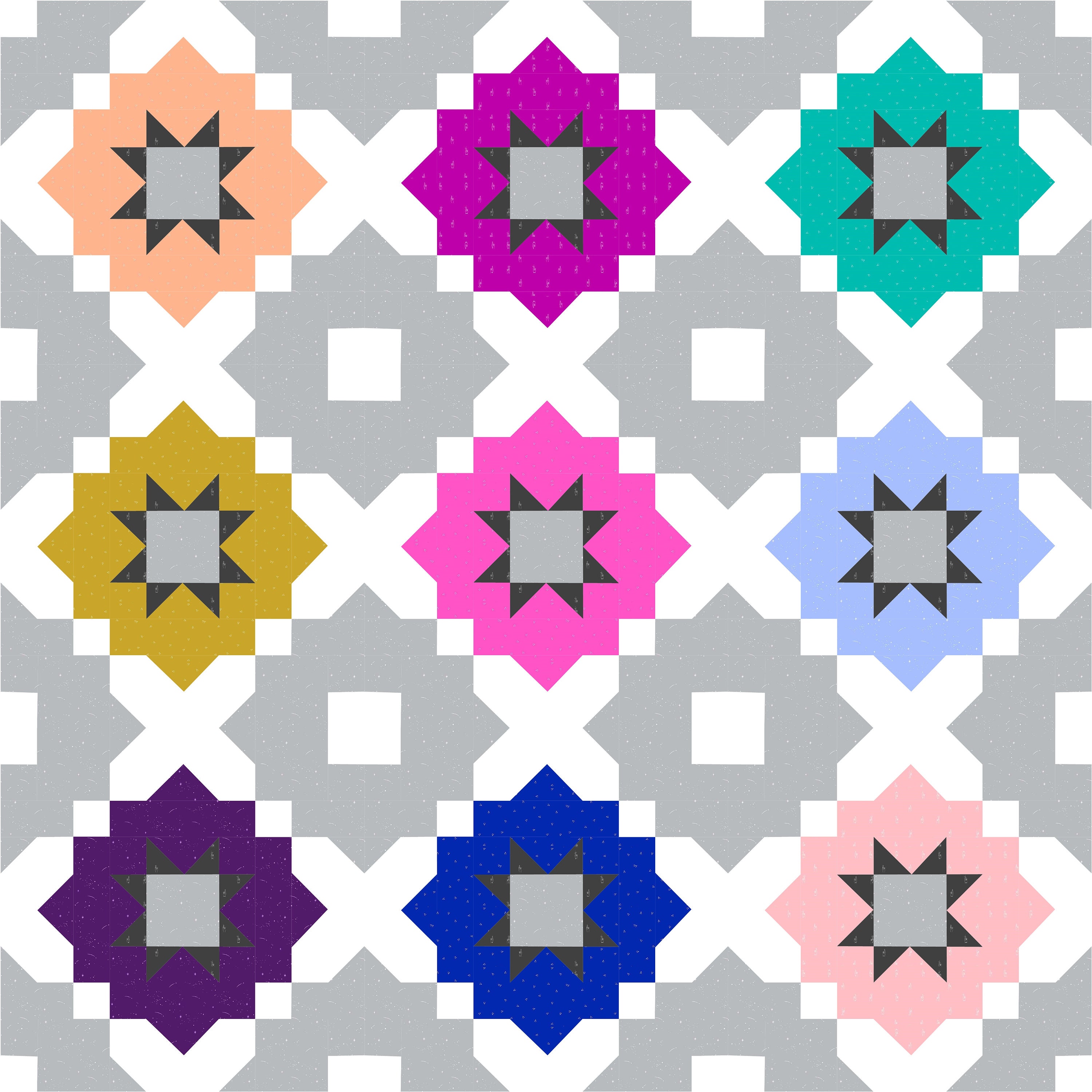 Vintage Tiles - PDF Quilt Pattern - Etsy