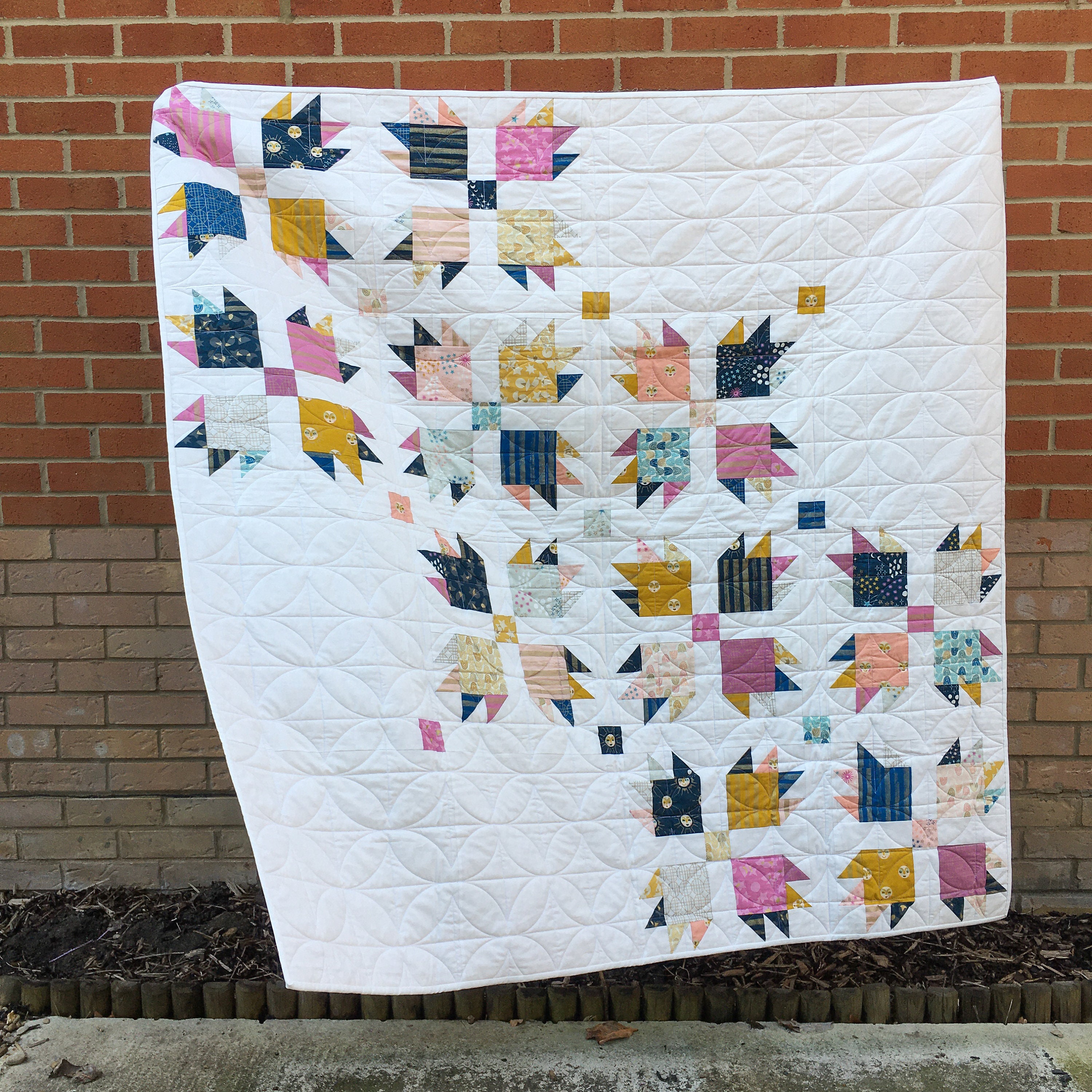 Paw Tracks Modern Quilt Pattern - Etsy