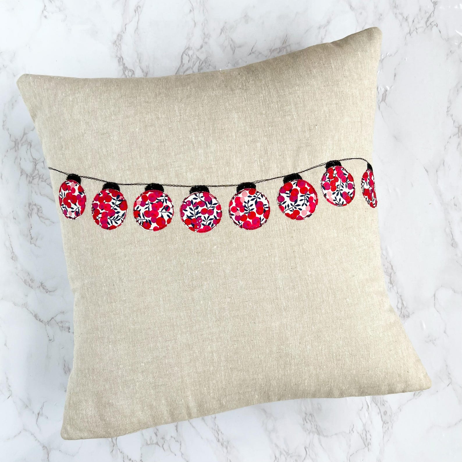 Winter Glow Applique PDF Pattern. A Fairy Light Raw Edge Applique ...