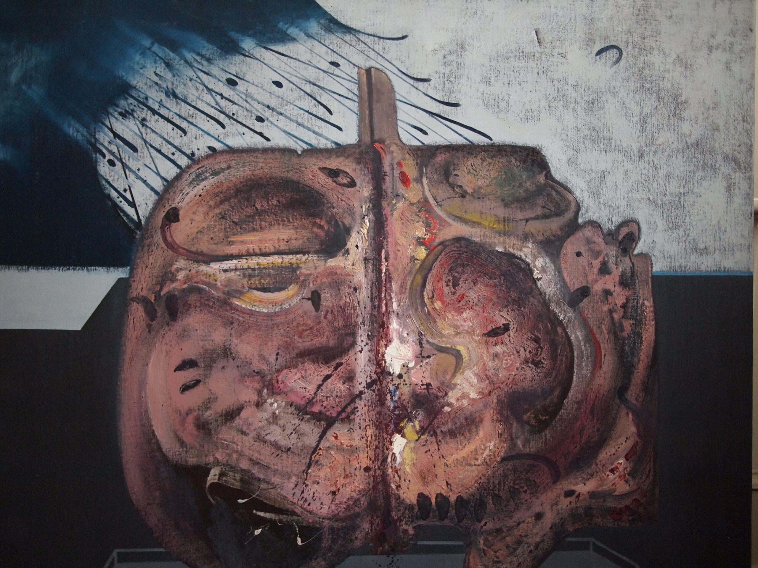 CLAYTON ANDERSON 1967 Surrealist Abstract PAINTING 36x36 | Etsy