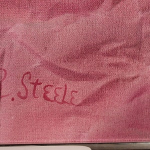 Original Vintage R. STEELE ABSTRACT PAINTING 42x54", Acrylic / Canvas ...