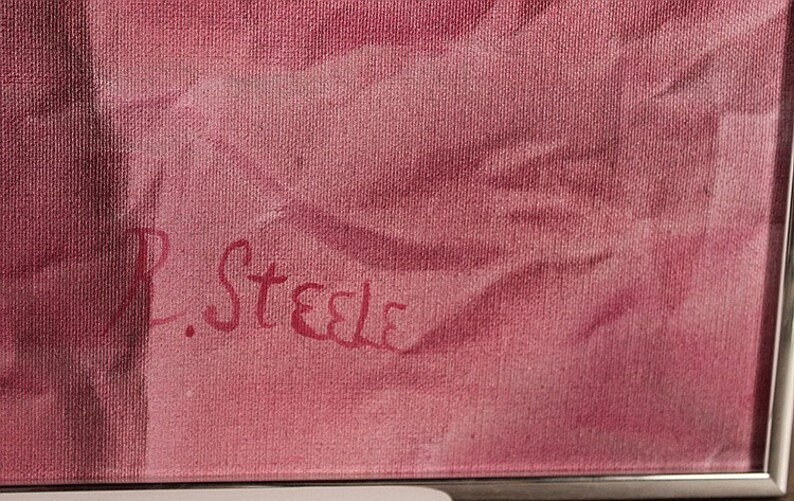 Original Vintage R. STEELE ABSTRACT PAINTING 42x54 - Etsy