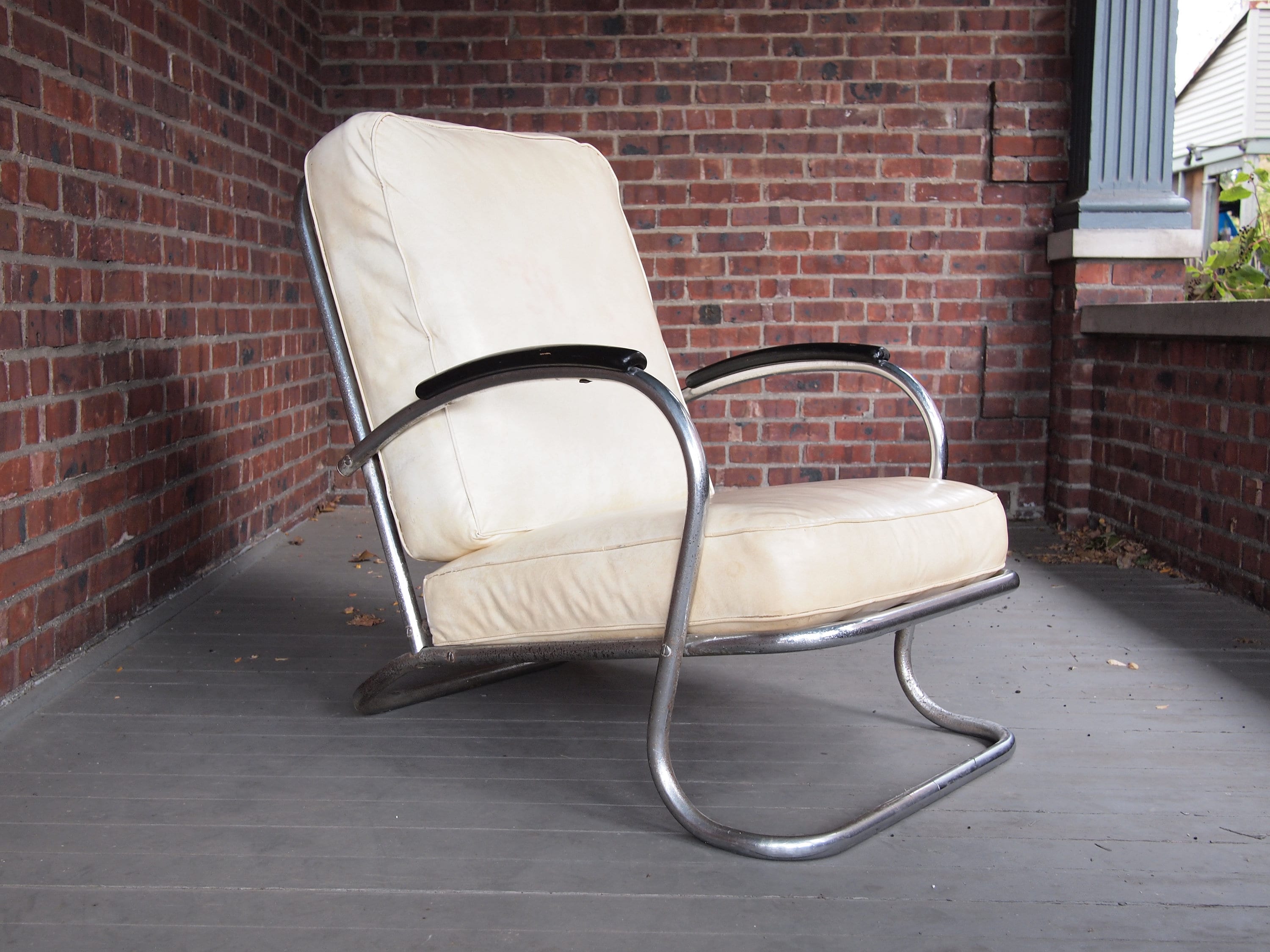 Vintage KEM Weber Style Art Deco LOUNGE CHAIR Arm Armchair | Etsy