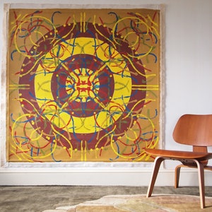 Original 1973 PETER Ford YOUNG PAINTING 56x56" Acrylic / Canvas ...