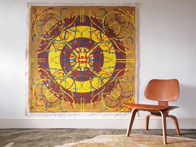 Original 1973 PETER Ford YOUNG PAINTING 56x56 Acrylic / - Etsy