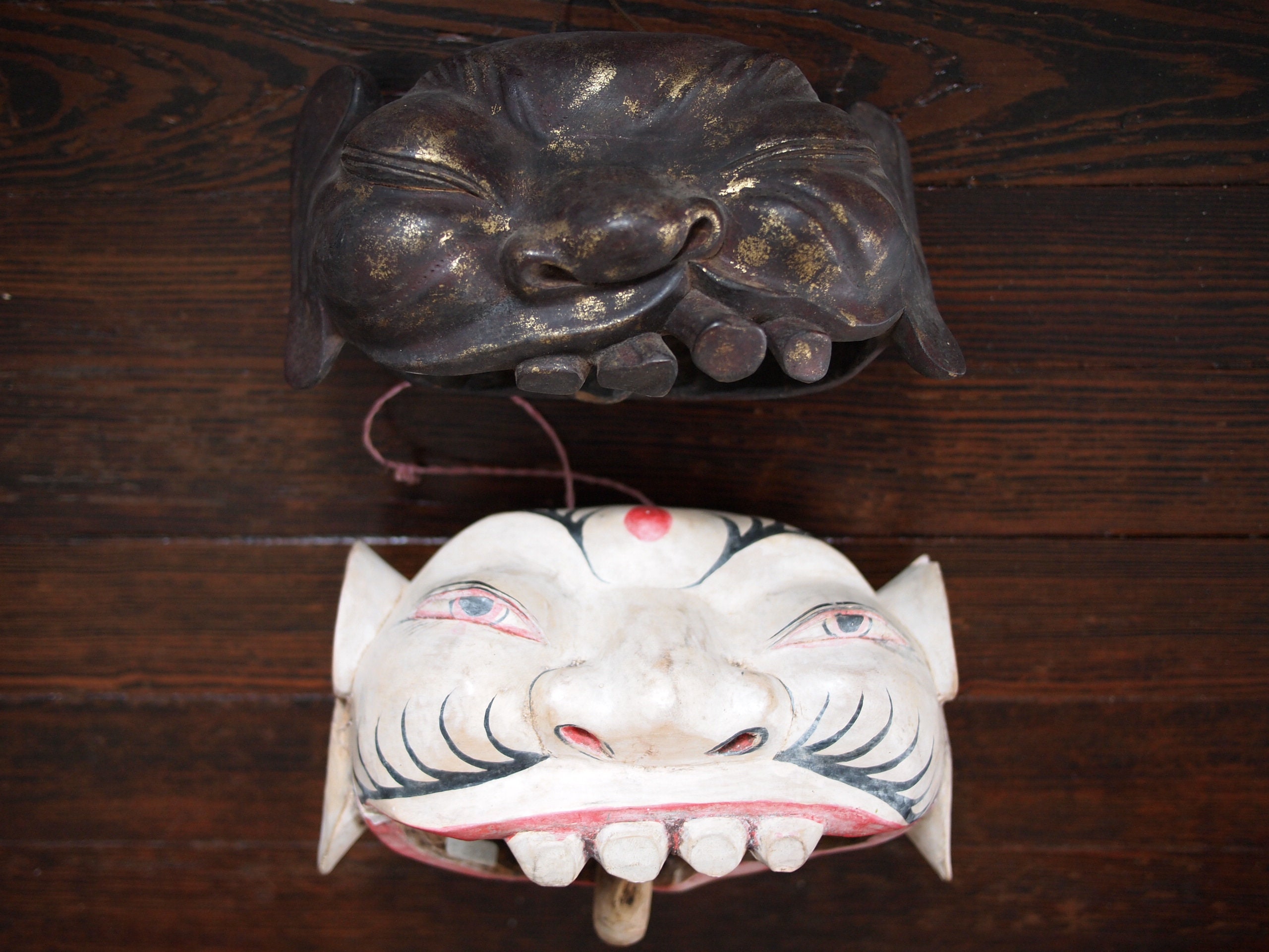 Pair 2 Vintage INDONESIAN KOKOKAN RATTLES Carved Wood | Etsy