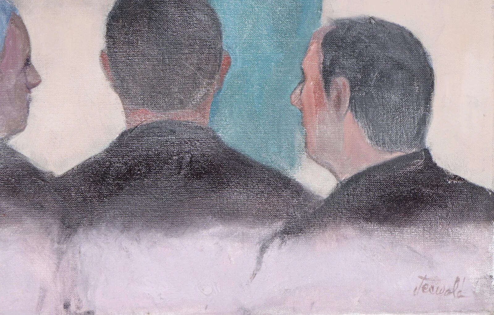 Original Vintage JOSEPH JESWALD PAINTING 49x44 Oil / - Etsy