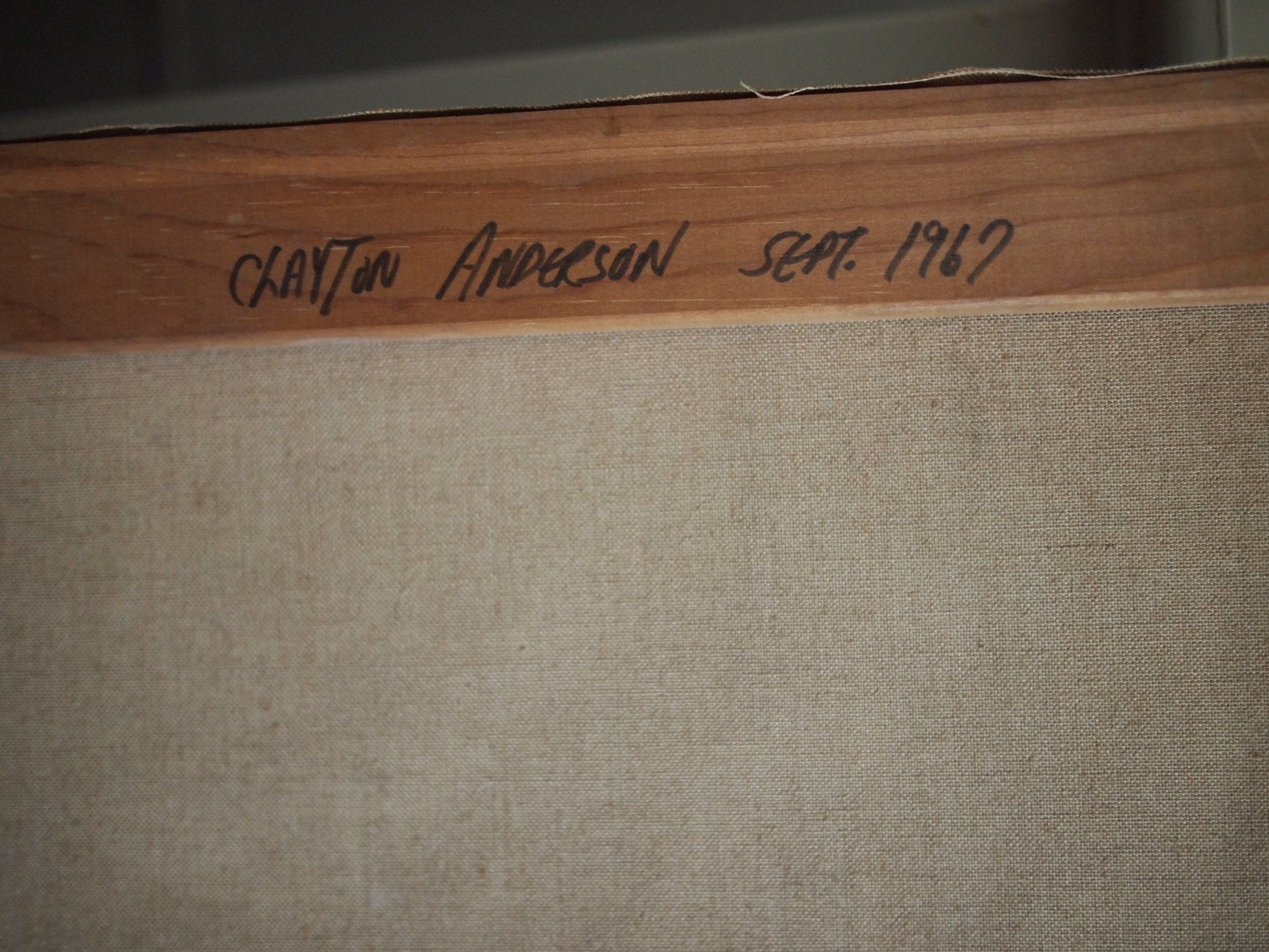 CLAYTON ANDERSON 1967 Surrealist Abstract PAINTING 36x36 | Etsy