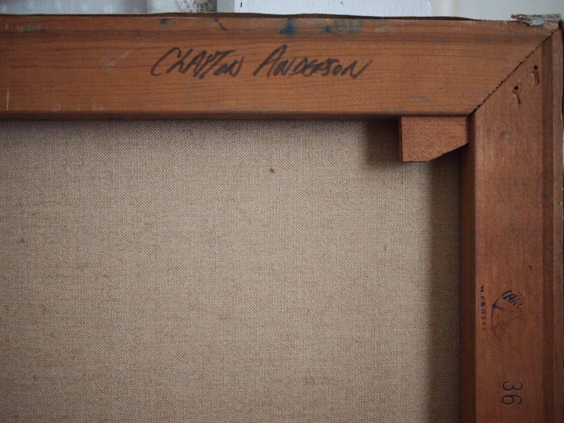 CLAYTON ANDERSON 1967 Surrealist Abstract PAINTING 36x36 - Etsy