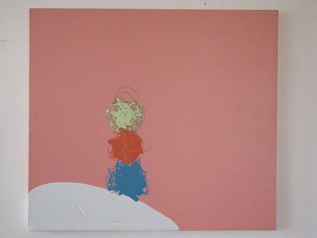 Original DREW LIVERMAN Abstract Expressionist PAINTING 32x36" Oil ...
