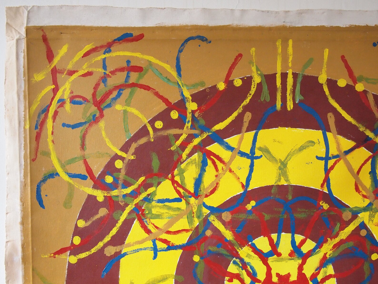 Original 1973 PETER Ford YOUNG PAINTING 56x56" Acrylic / Canvas ...
