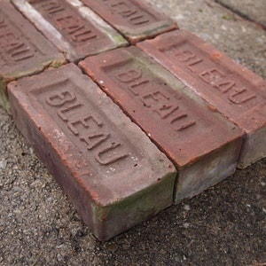 Antique Vintage Old BLEAU BRICK 1900s 8" Architectural Salvage Decor ...