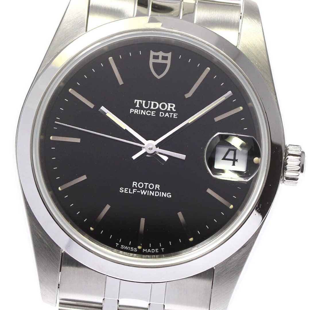 Vintage TUDOR PRINCE DATE 74000 Men's Watch Black Face Automatic ...