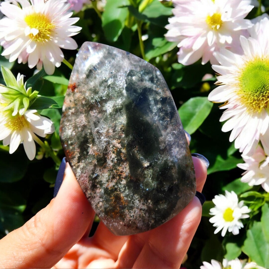Garden Quartz Freeform, Pink Green Lodolite, Thousand Layer Scenic ...