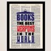 Doctor Who Print Quote Books the Best Weapons in the World Tardis ...