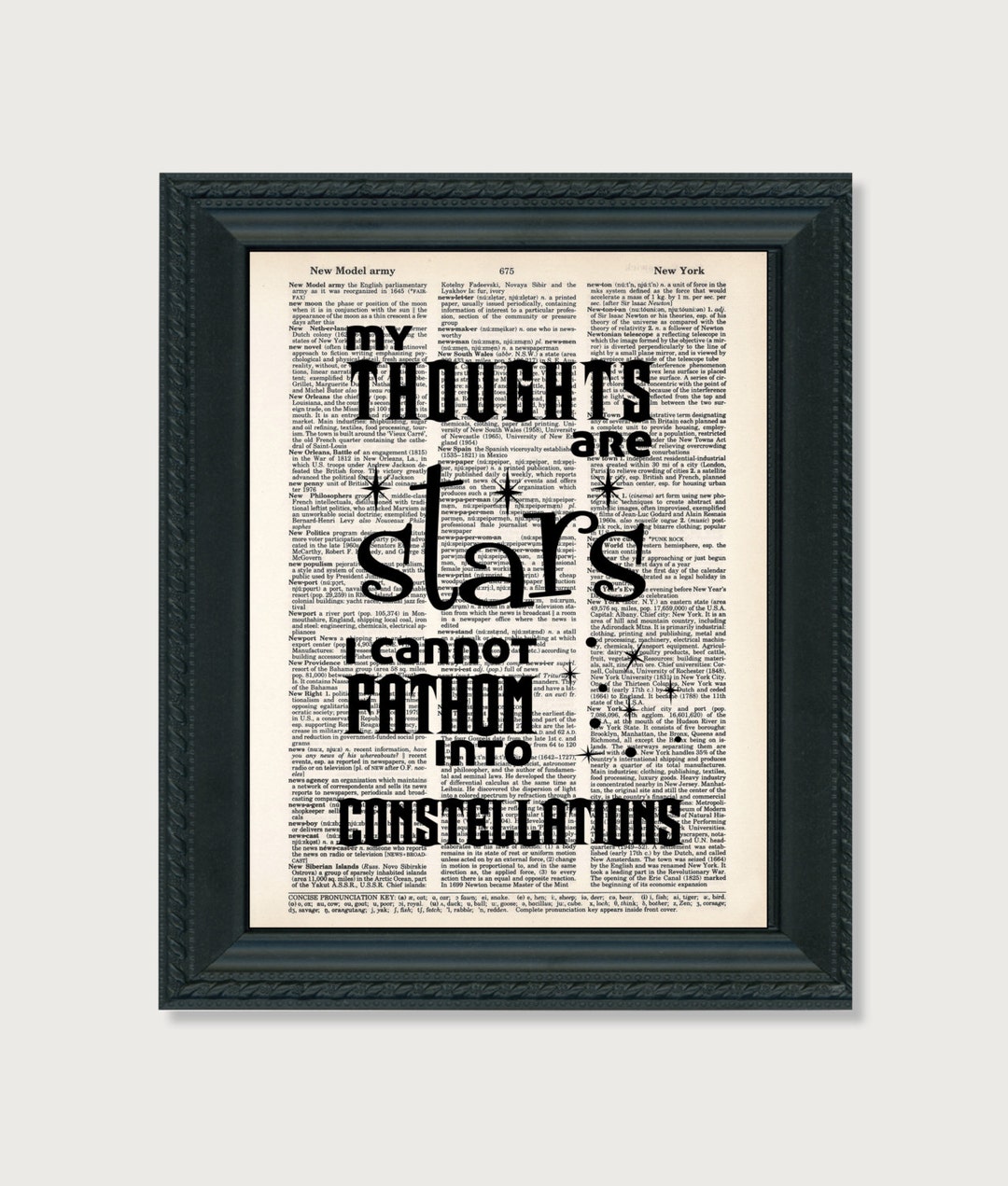 My Thoughts Are Stars I Cannot Fathom Into Constellations Dictionary ...