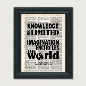 Knowledge is Limited - Imagination Encircles the World - Albert ...