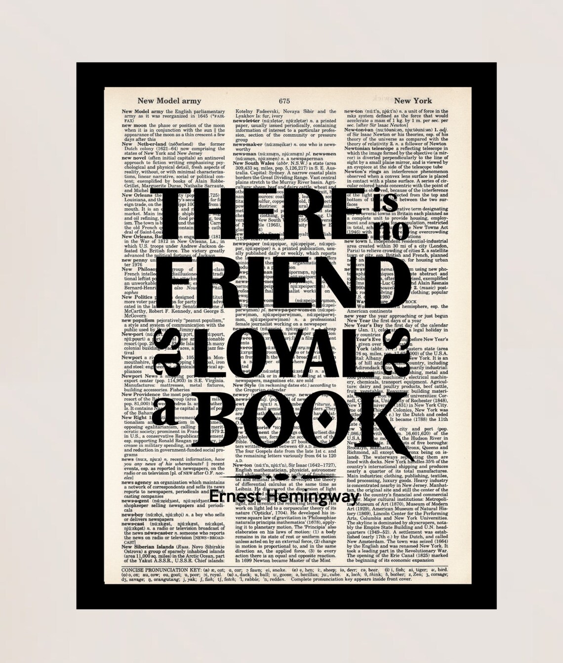 There is No Friend as Loyal as A Book - Ernest Hemingway Quote - Book ...