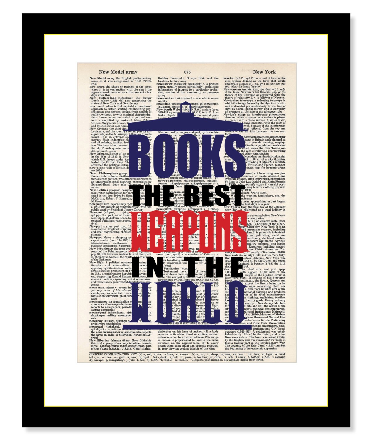 Doctor Who Print Quote Books the Best Weapons in the World Tardis ...