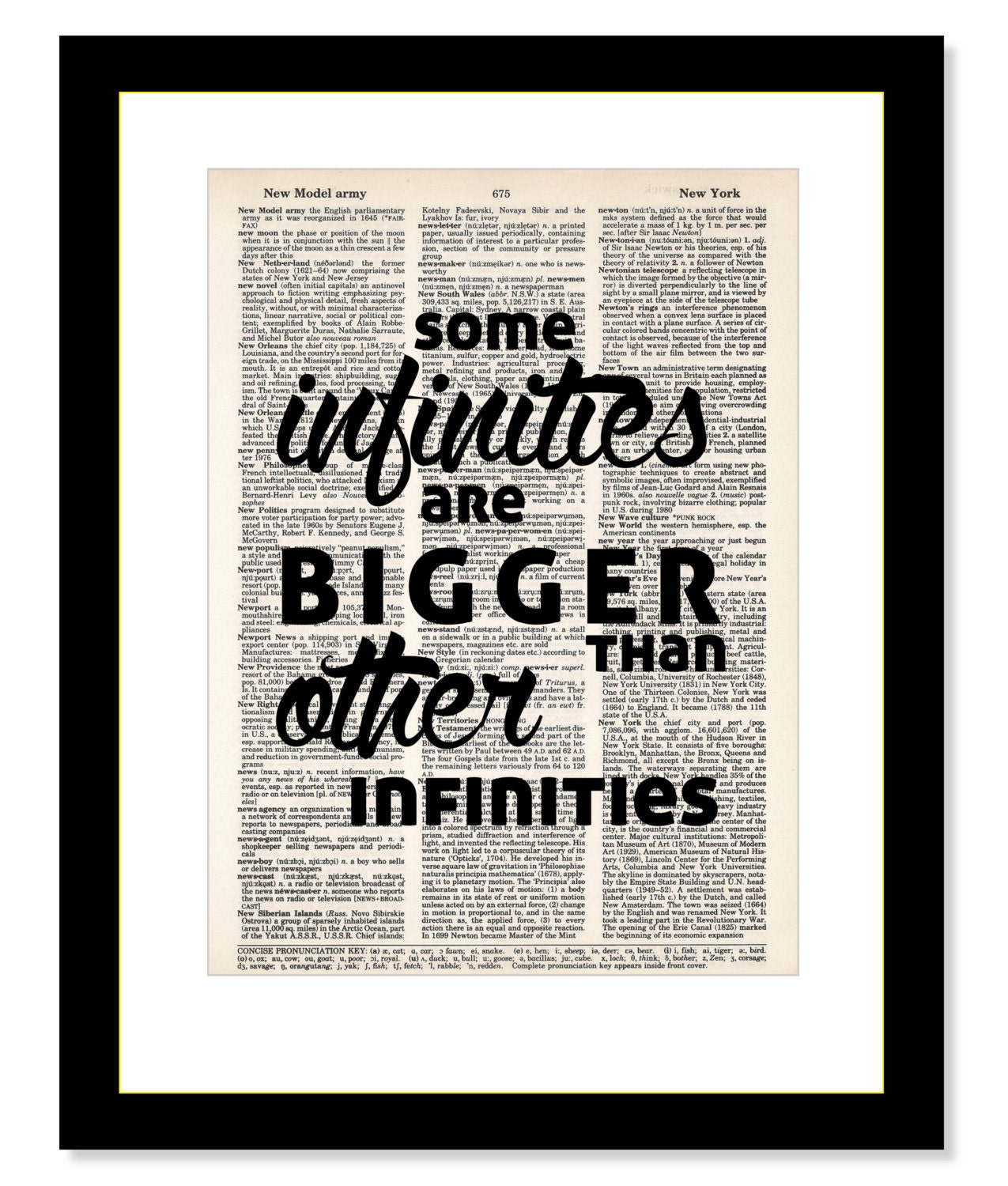 TFIOS Quote Some Infinies Are Bigger Than Other Infinities the - Etsy