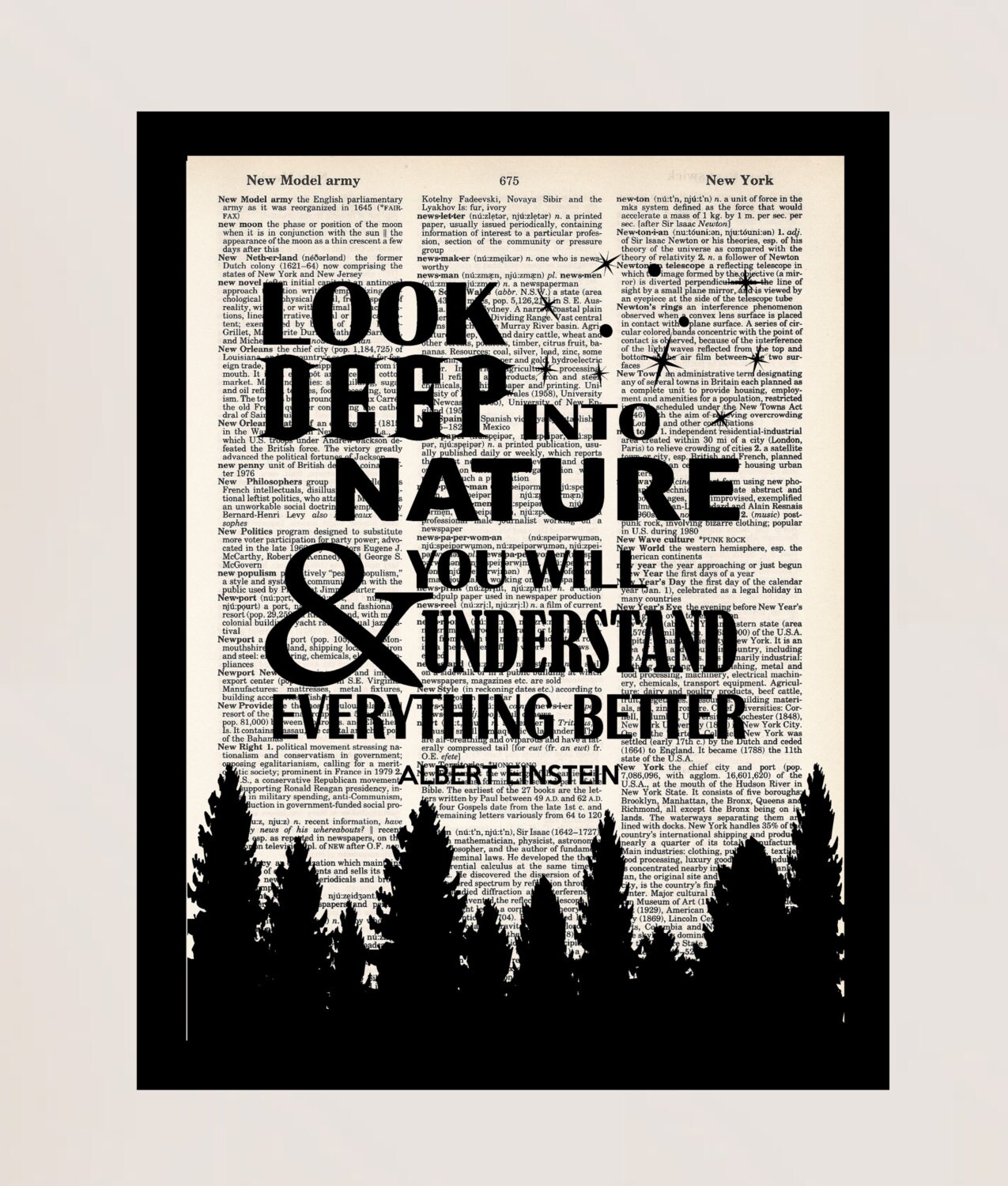 Albert Einstein Quote Look Deep Into Nature and You Will | Etsy Albert Einstein Quote Look Deep Into Nature and You Will | Etsy