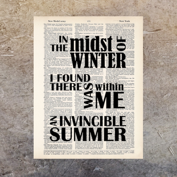 Albert Camus Quote - Etsy