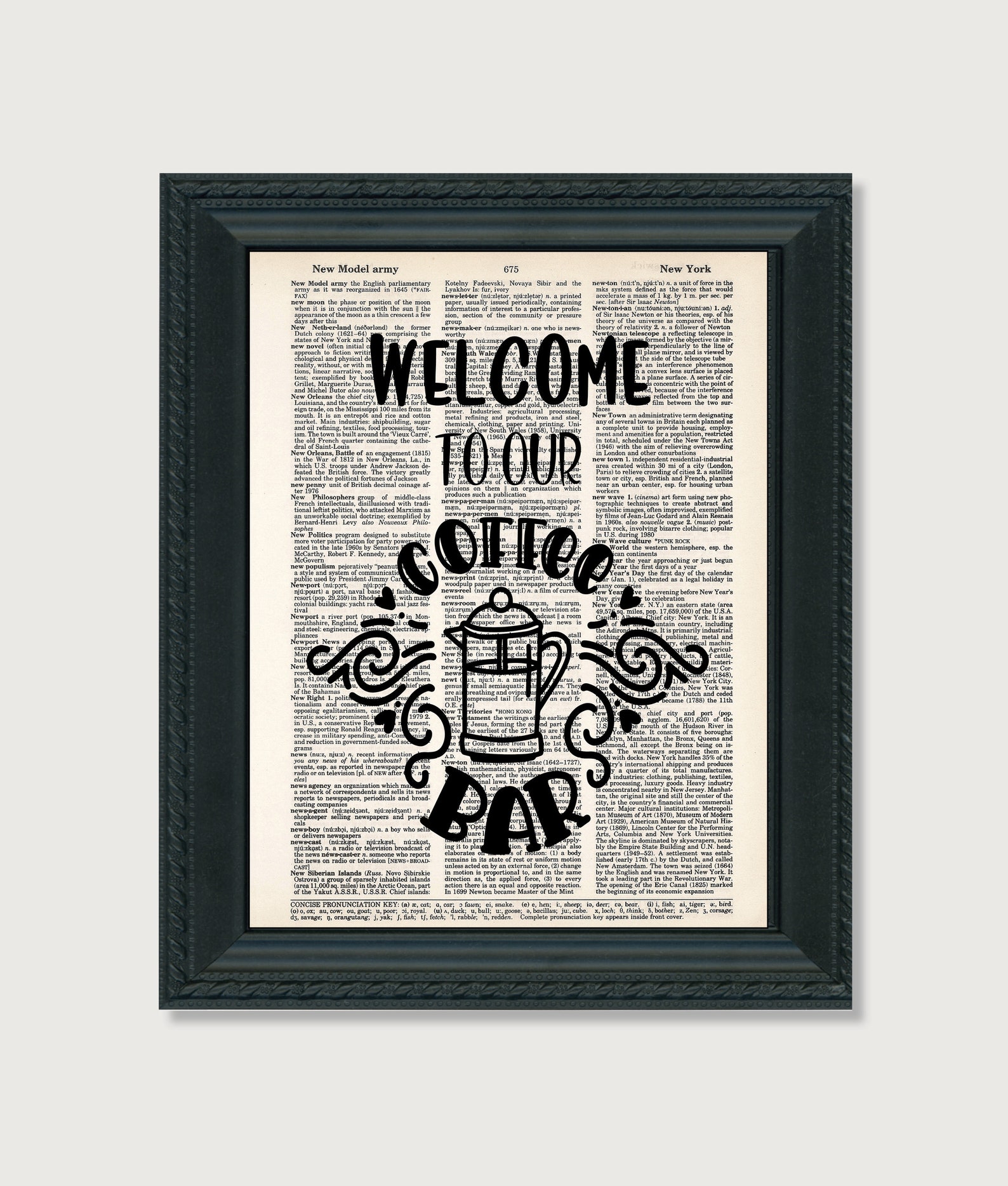 Welcome to Our Coffee Bar Gift for Coffee Drinker Gift for - Etsy