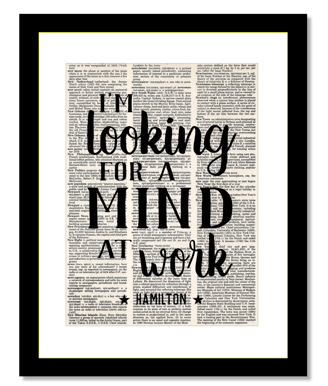 I'm Looking for A Mind at Work - Eliza Schuyler - Schuyler Sisters ...