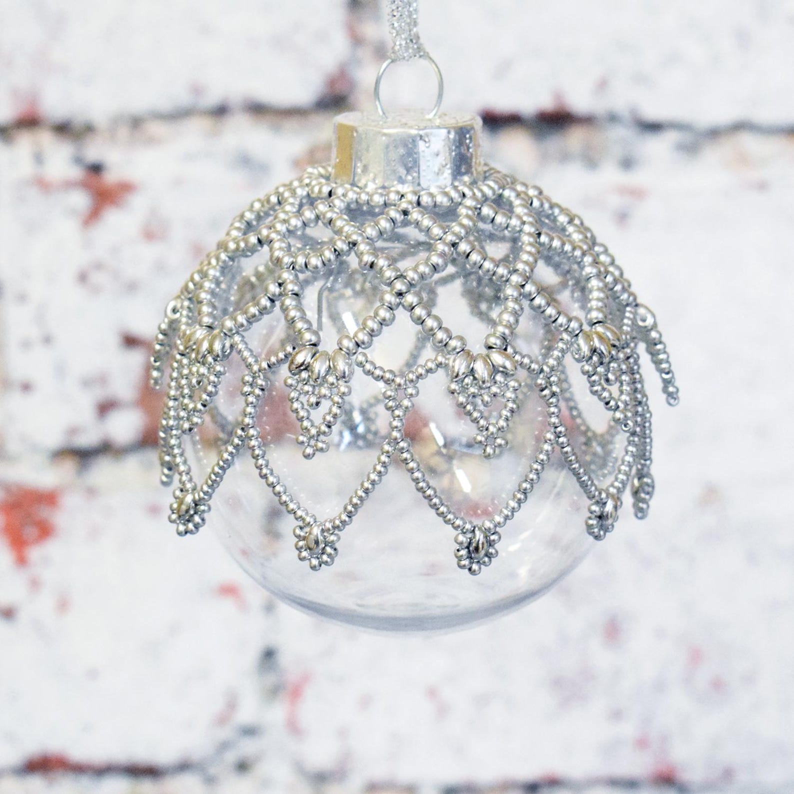 Beaded Bauble Kit: Festive Christmas Tree Decoration, DIY Craft - Etsy