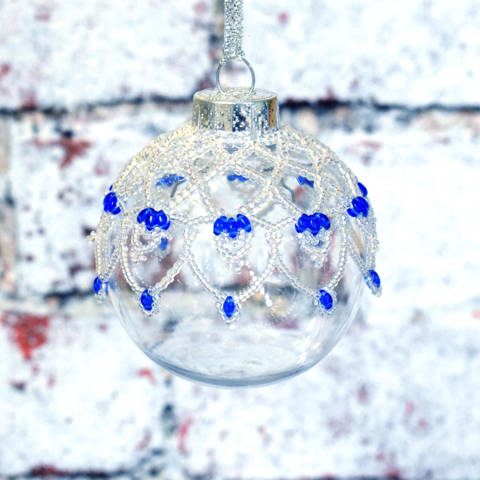 Beaded Bauble Kit: Festive Christmas Tree Decoration, DIY Craft - Etsy