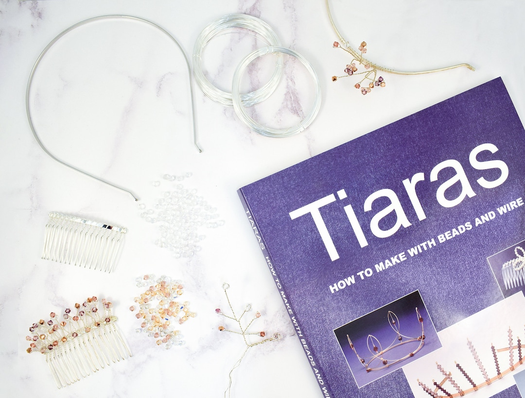 DIY Beading Kit, Tiara Making Kit, Wirework Jewellery Making Kit, Beads ...