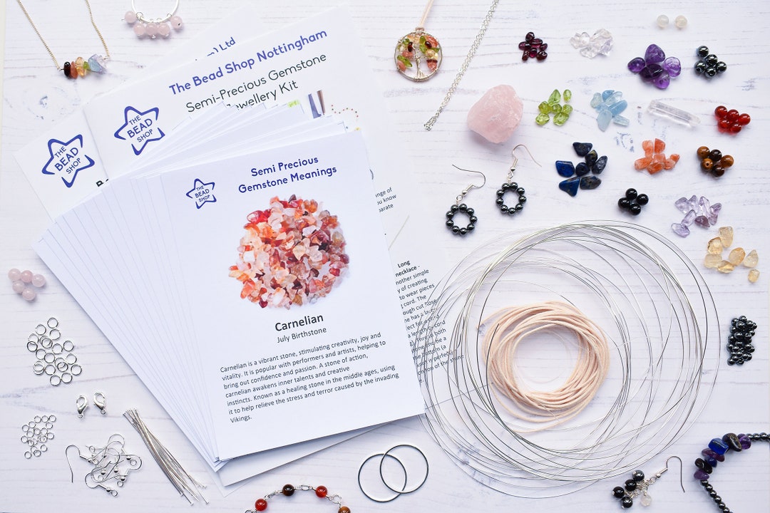 DIY Crystal Jewellery Making Set, Healing Crystal Jewellery Kit ...