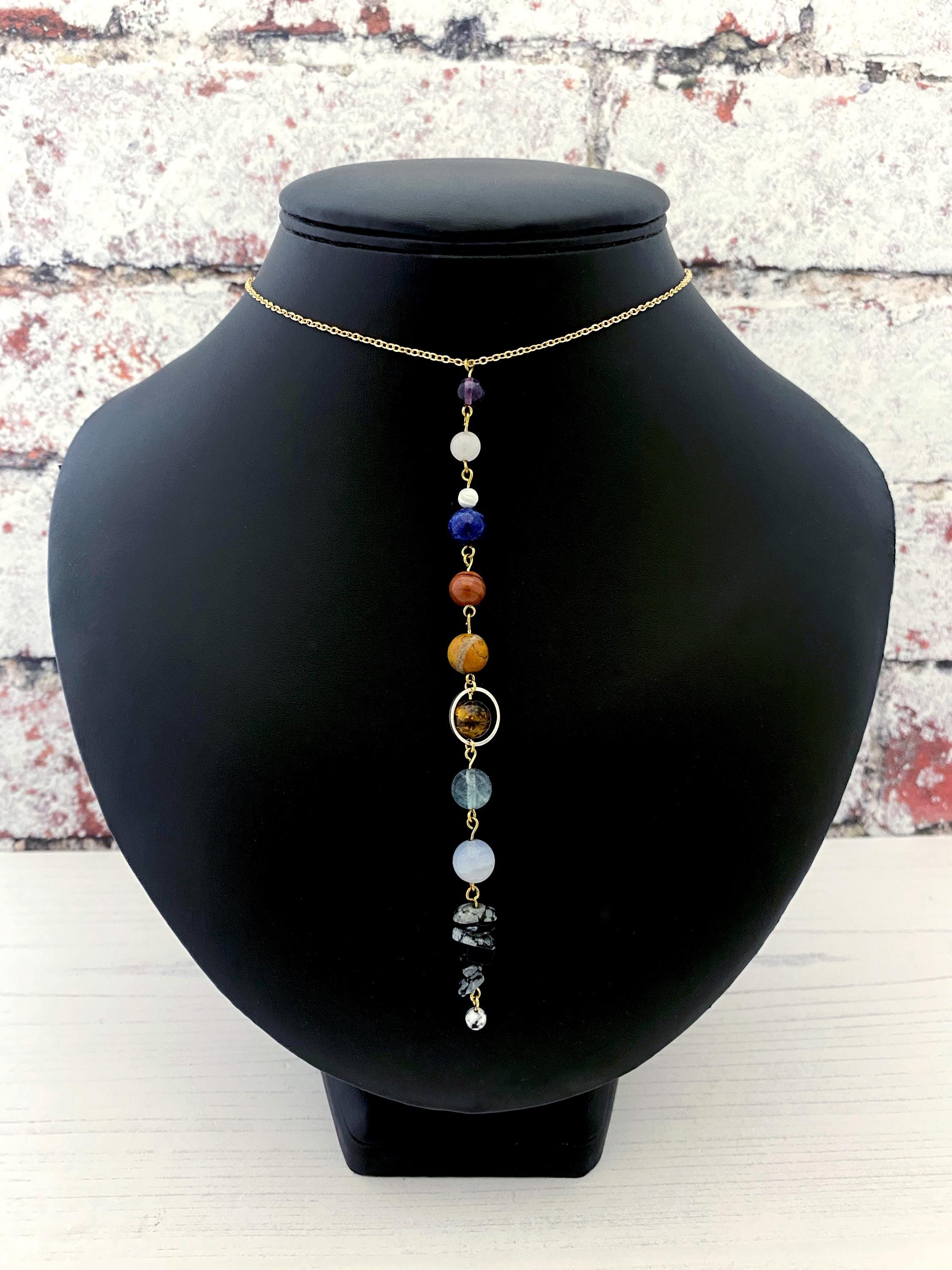 DIY Gemstone Solar System Necklace Kit: Space Jewellery - Etsy