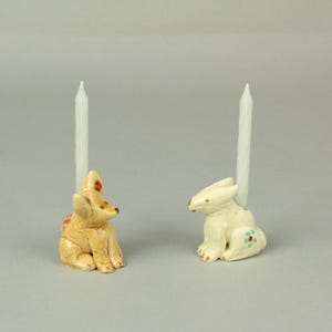 Woodland Animals Birthday Candle Holders, Unicorn, Squirrel, Skunk ...